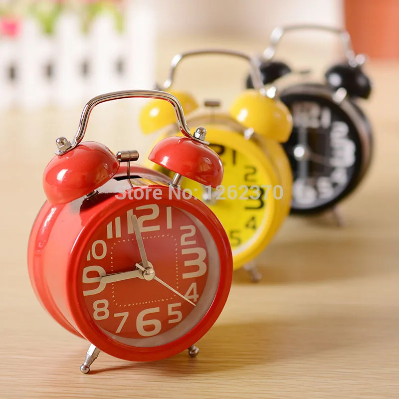Vintage Ring The Bell Alarm Clock Despertador Classic Brift Number ...