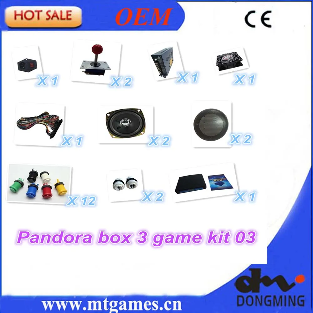 Jamma Arcade game kit pandora box 3/520 in1 arcade kit /spare parts to ...