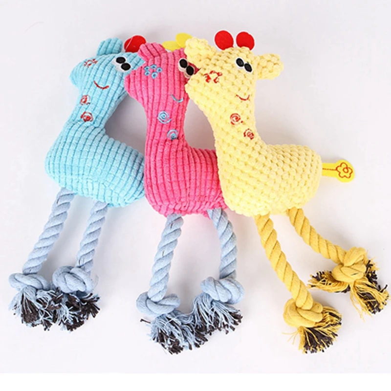 Plush-Fawn-Squeak-Toy-For-Dog-Chew-Puppy-Dog-Rope-Toy-Doll-Pet-Products ...