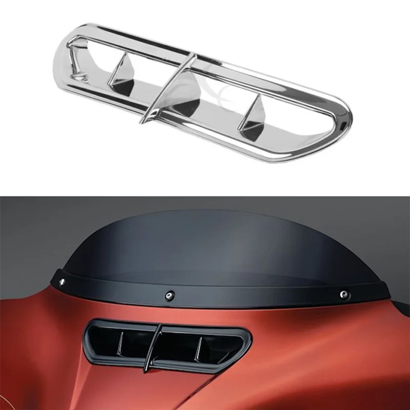 Motorcycle-Front-Plastic-Fairing-Vent-Accent-For-Harley-Touring-Electra ...