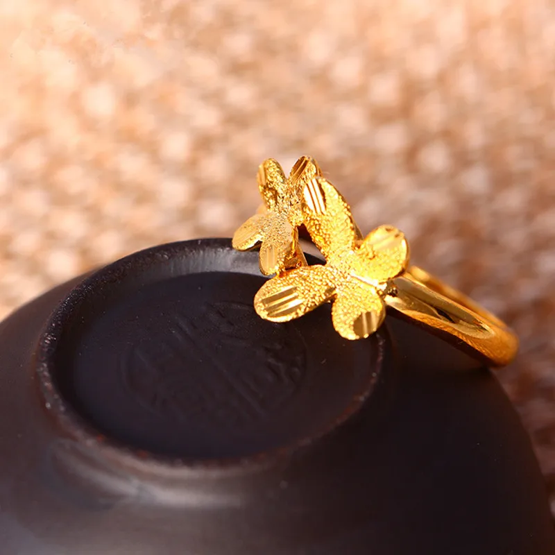 Trendy-Style-Gold-Rings-Real-24K-Gold-Color-Fashion-Golded-Ring-For ...