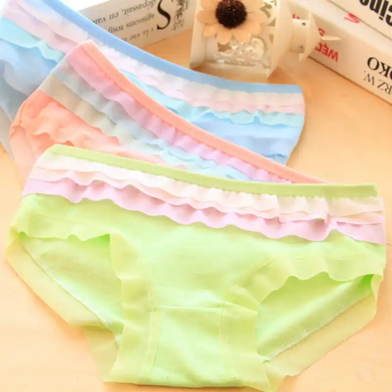 New cake layer Lace cute girl's underwear Children's cotton candy ...
