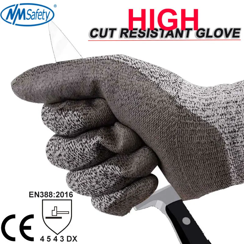 NMSafety High Quality CE Standard Cut Resistant Level 5 Anti Cut Work ...