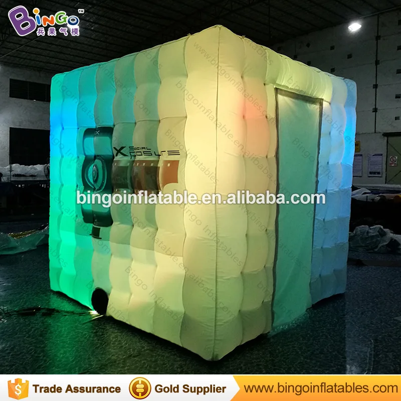 Free Express LED lighting tent type Inflatable photo booth Portable ...