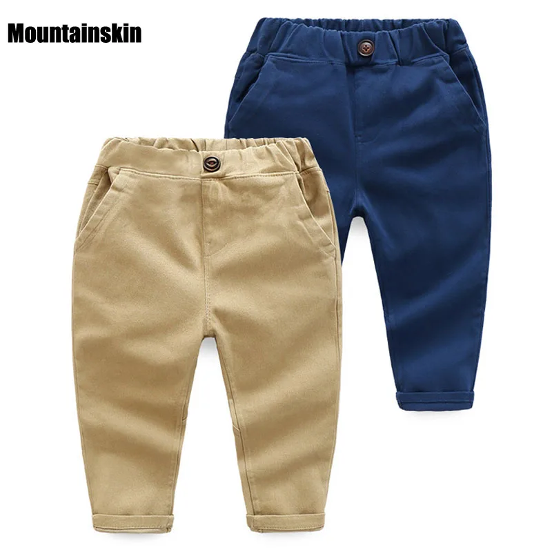 New Casual Boys Long Pants Kids Cotton Trousers 2017 Spring 1 7Y ...