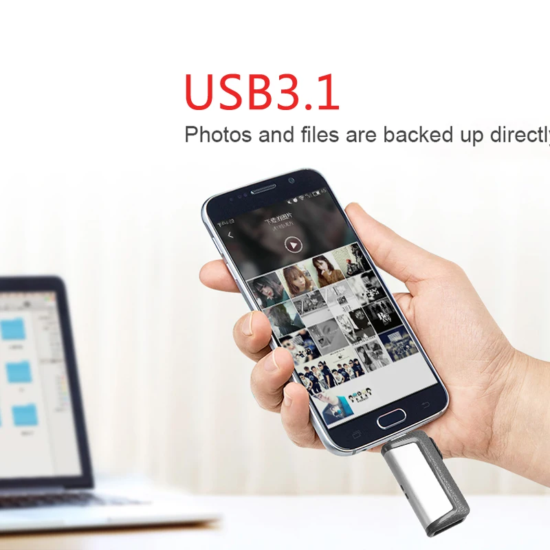 SanDisk 128 ГБ SDDDC2 Экстремальная высокая скорость type-C USB3.1 двойной OTG USB флеш ...