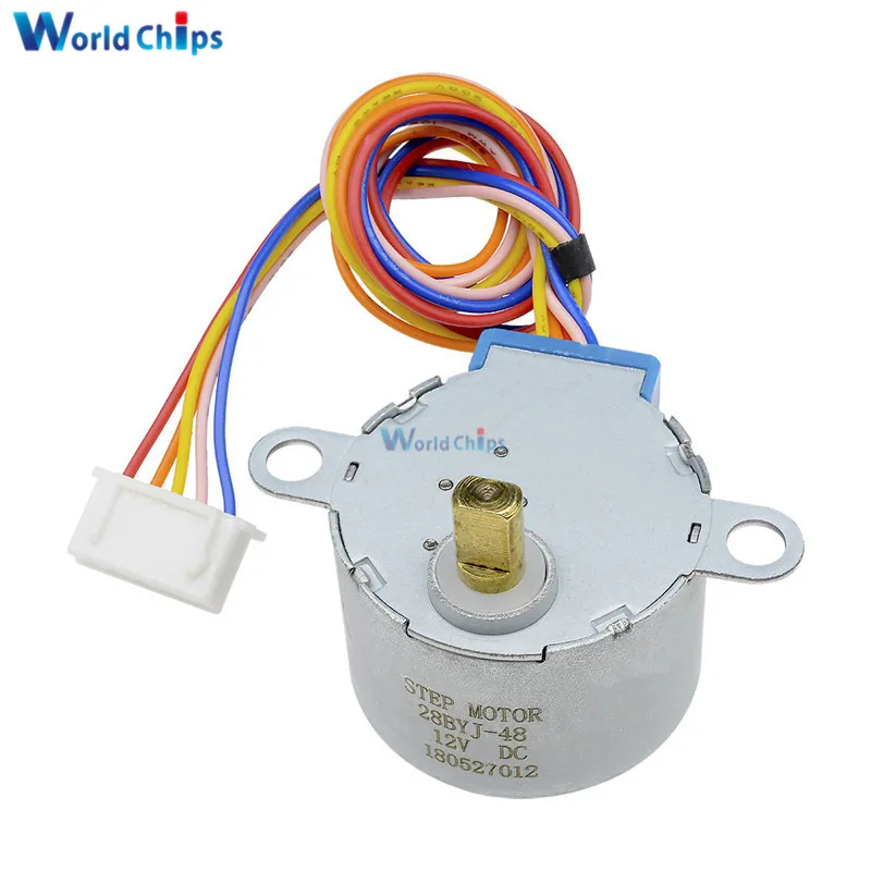 28BYJ 48 Stepper Motor DC 5V PIC MCU 4 Phase Valve Reduction Gear Ratio ...