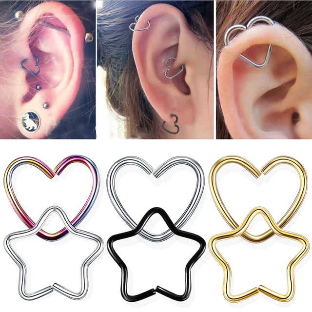 Heart On Inside Of Ear Piercing