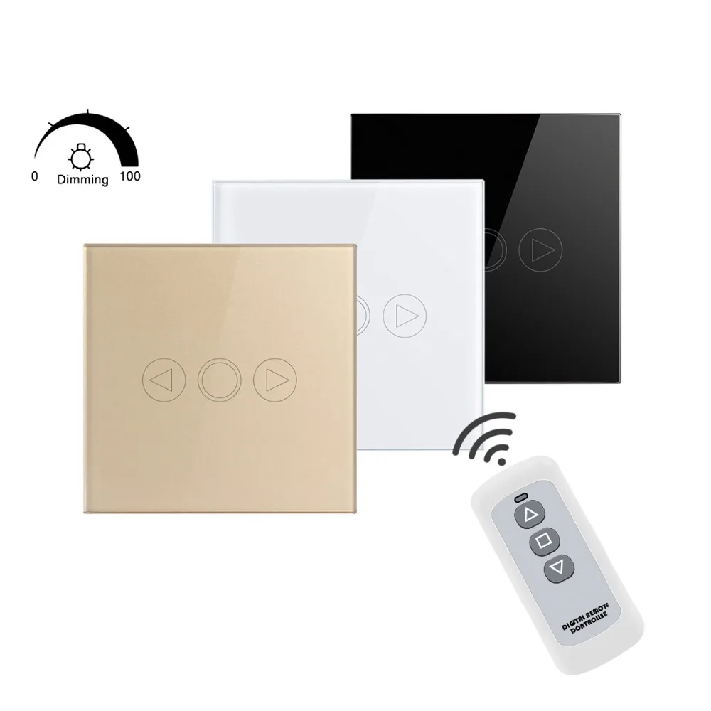 Sensitive Touch Screen Control LED Light Switch 220V EU UK Standard ...