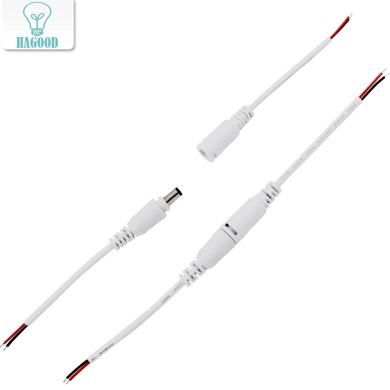 1pair Dc Male And Female Head Plug Line Wiring Connector Line Lock ...