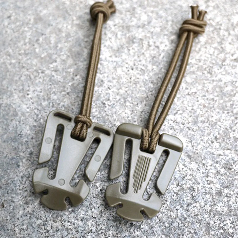 20Pcs/lot EDC Gear Tactical Web Dominator Backpack Carabiner Elastic ...