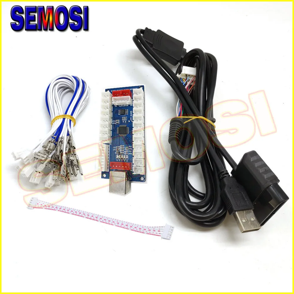 Zero Delay Arcade USB Encoder For Xbox 360 Play Station PS2 PS3 PC ...