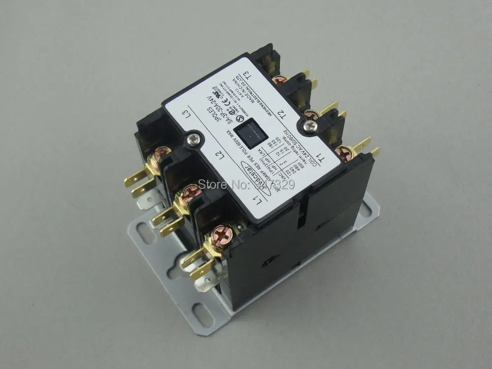 Hvacstar-SA-3P-30A-24V-Definite-Purpose-Contactor-3Poles-30FLA-24V-AC ...