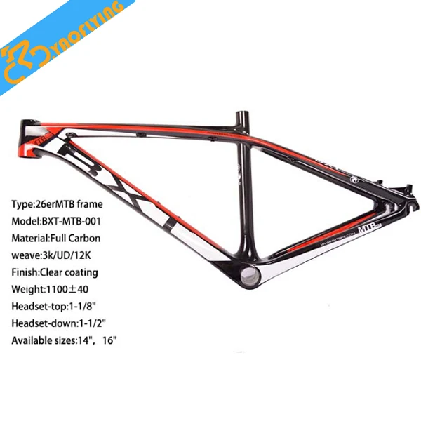BXT 26er catbon frame mtb,cheap carbon mountain bike frame include ...