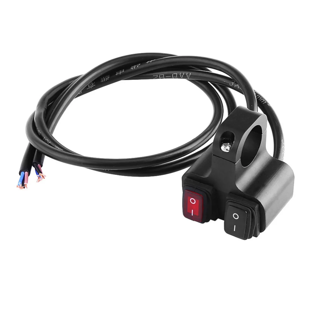 12V 16A CNC Aluminum Motorcycle Motorbike Handlebar HeadLight Spotlight ...