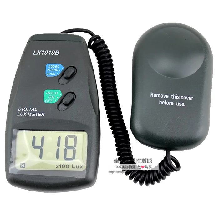 Digital Lux Meter Photometer Luxmeter Light Meter Lx1010b Measuring Range 1 Lux~50,000lux ...