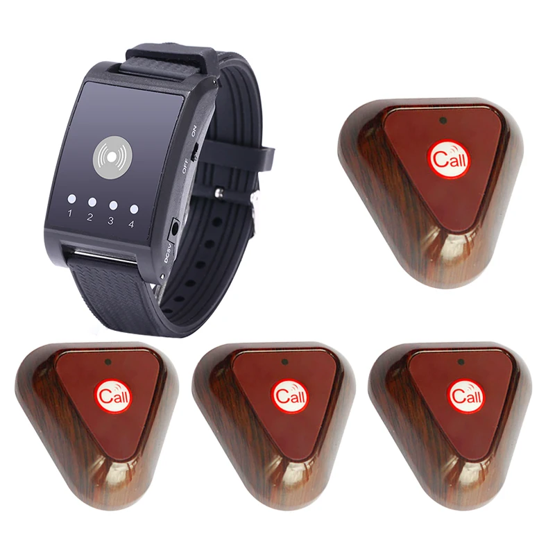 Nurse Call System 4 Channel Wireless Hospital Calling System Pagers ...