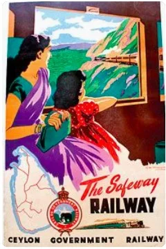 Art & Collectibles Ceylon Retro Posters Ceylon Beach 2 Retro Posters ...