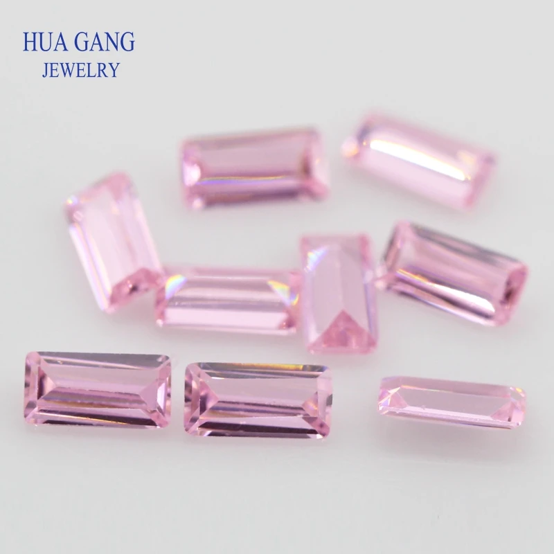 Pink-Rectangle-Shape-Parallel-Cut-CZ-Stone-Synthetic-Gems-Cubic ...