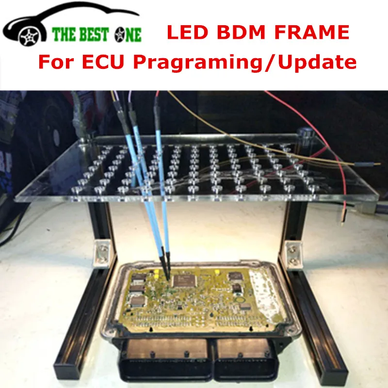 Newest ECU Board Bracket LED BDM Frame With 4 Probe Pen ECU Modified ...