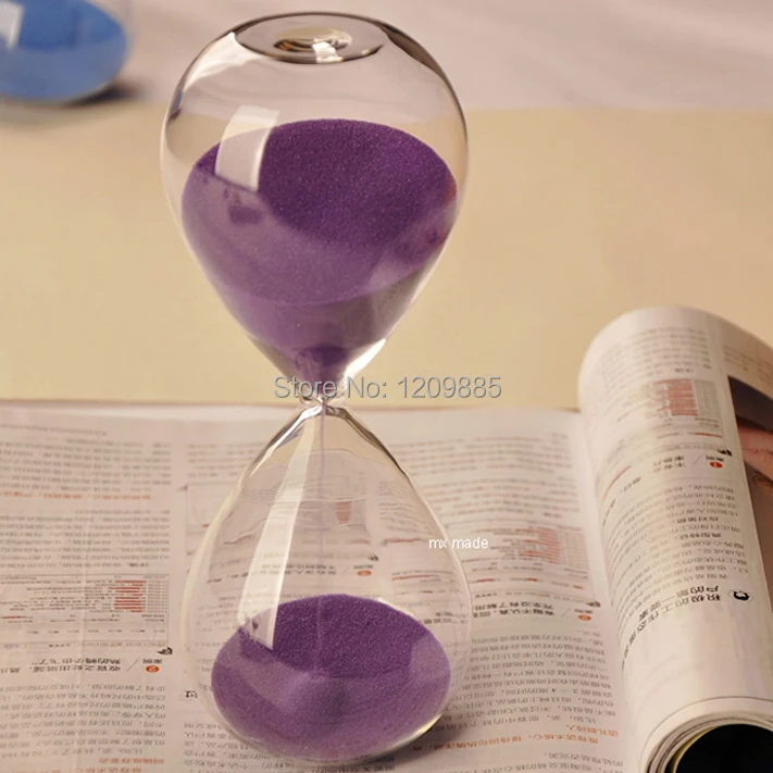 O.roselif Fashion 30 Minutes Contemporary Clear Glass Sand Hourglass ...