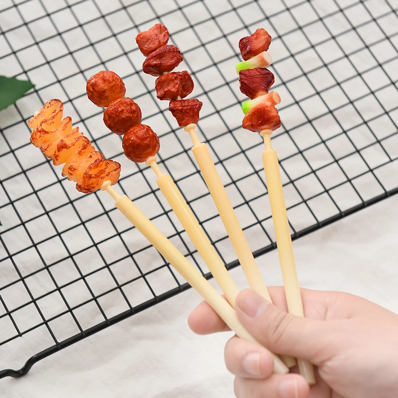 2-Pcs-lot-Creative-Meatball-Ball-point-Pen-0-5-mm-Black-Refill-Meat ...