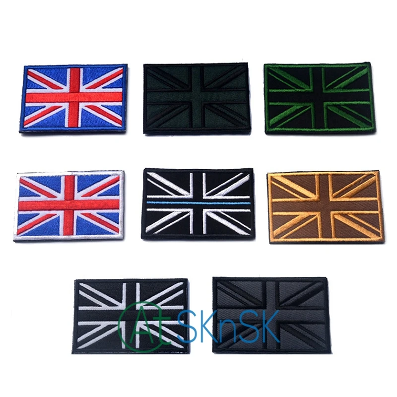 Wholesale Morale Patch United Kingdom Flag Patch Embroidered Applique ...