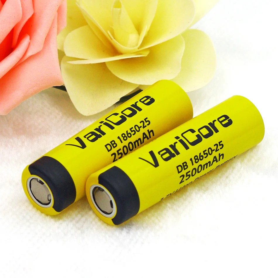 12 pc .. VariCore original DB 18650 25 Lithium Ion battery, discharge ...