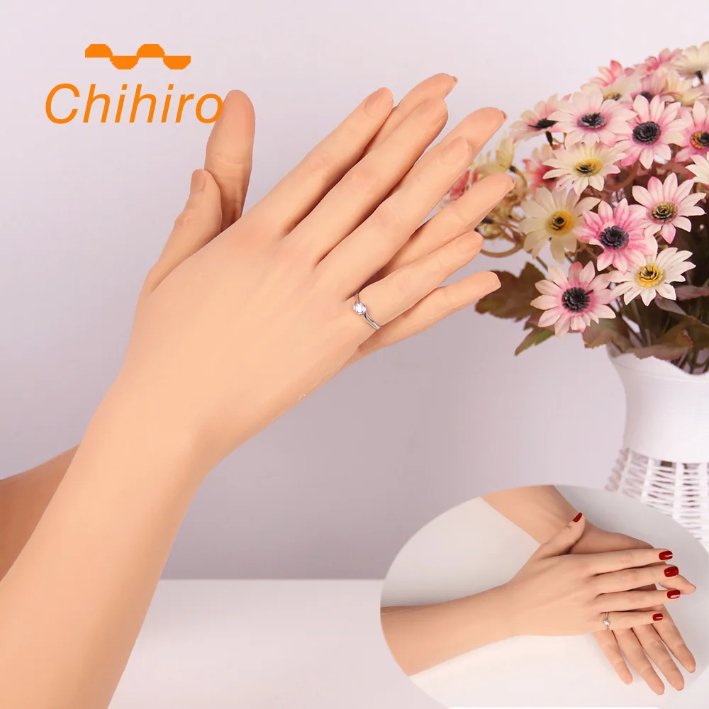 Silicone-Practice-Hand-Gloves-High-Level-Realistic-Glove-Female ...