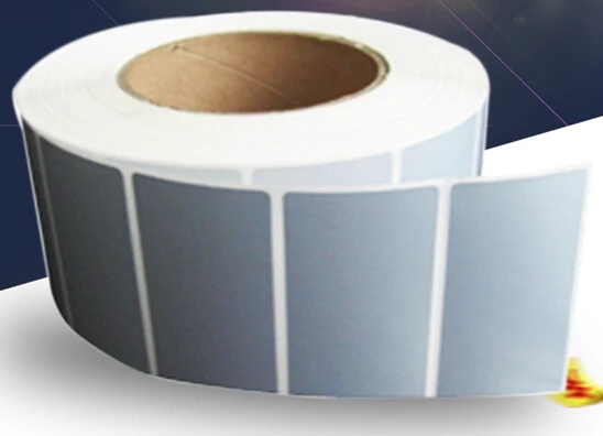 1000pcs 50x40mm Clearn Blank Matte Silver Stickers In Roll For Self ...