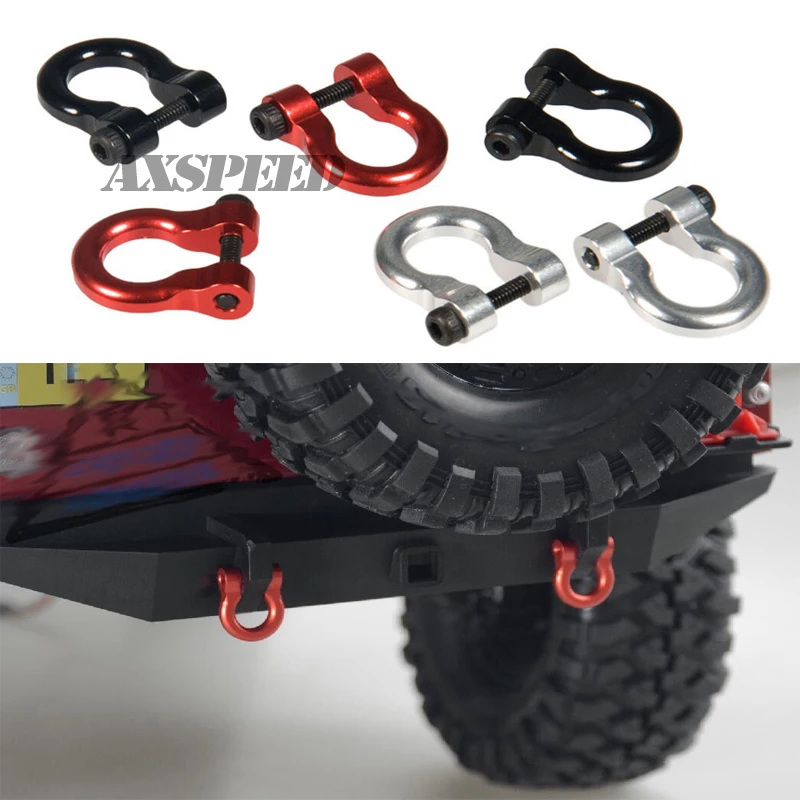 Alloy Metal Hooks Hitch Tow Shackles For Traxxas TRx 4 1/10 RC Crawler ...