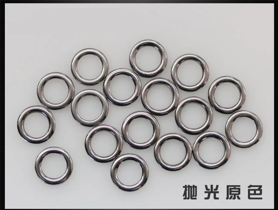 Solid Ring 304 Stainless Steel 20pcs/pack - Fiishing,com