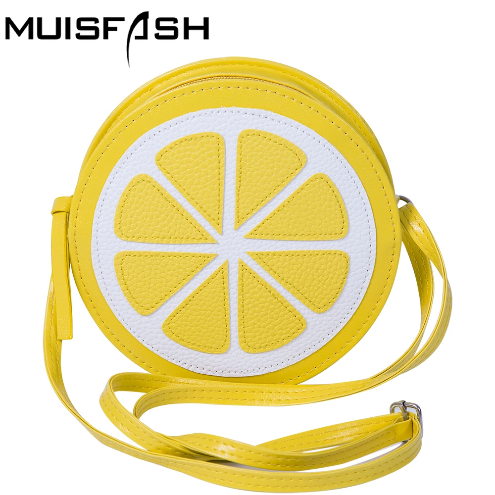 Fashion Women Messenger Bags Small Shoulder Bag Lemon Shape Handbag ...