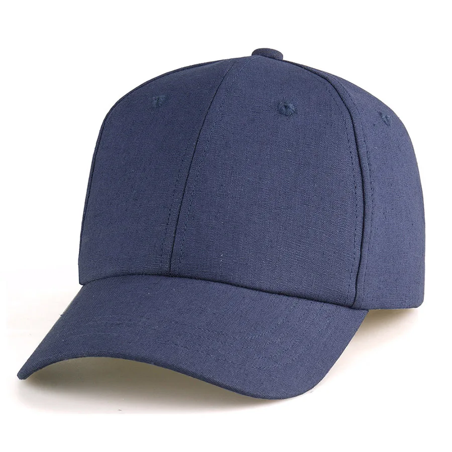 Wholesale Summer style solid linen Baseball Cap Men Women Outdoor Sport ...