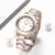 SUNKTA Fashion Women Watches Rose Gold Ladies Bracelet Watches Reloj ...