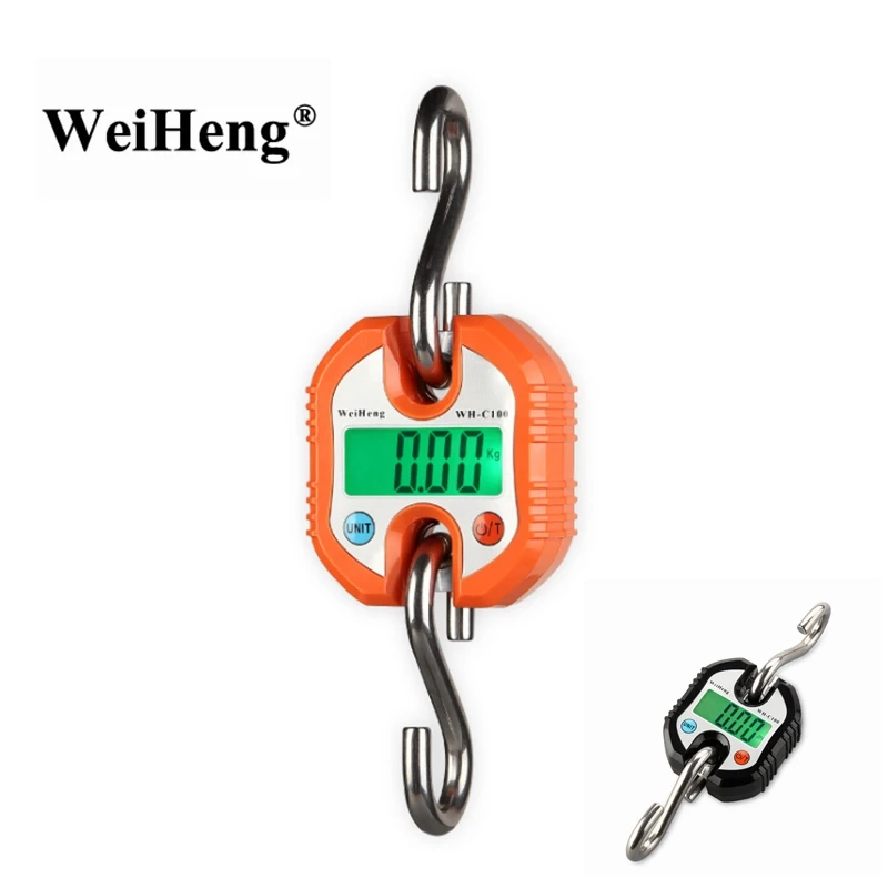 150kg Digital Crane Scale 150kg 50g Portable Stainless Steel Hook ...