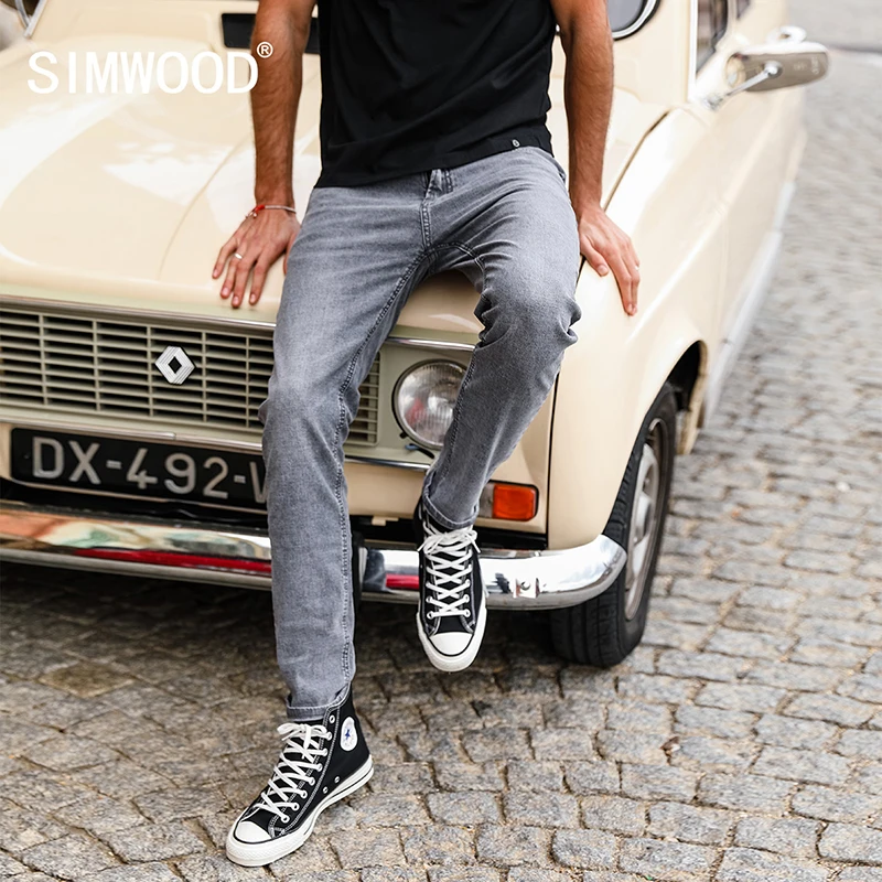 SIMWOOD Jeans de Marca Dos Homens New Arrival 2018 Outono Moda das ...