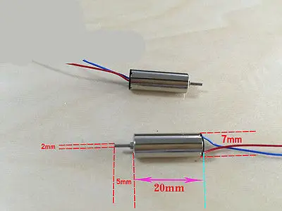 720 Clockwise DC 3.7V 45000RPM Coreless Mini Motor 7x20mm|mini motor ...
