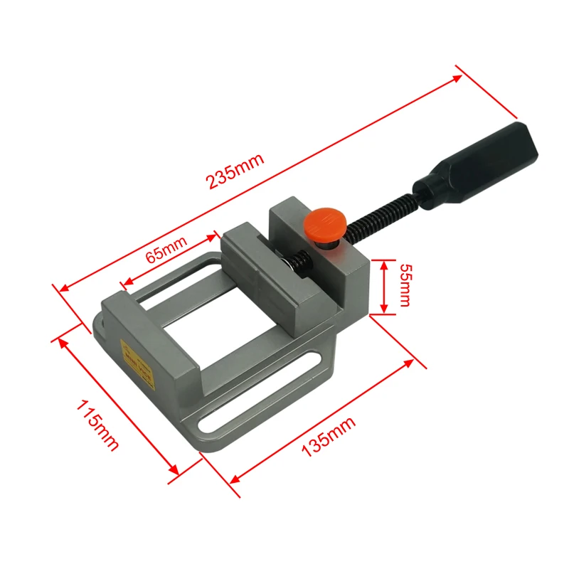 Aluminium alloy Flat tongs Vice cnc engraving Machine Bench drill Vise ...