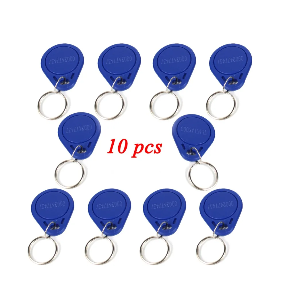 10pcs Access Control RFID Keyfobs 125KHz Proximity ID Token Tag Key ...