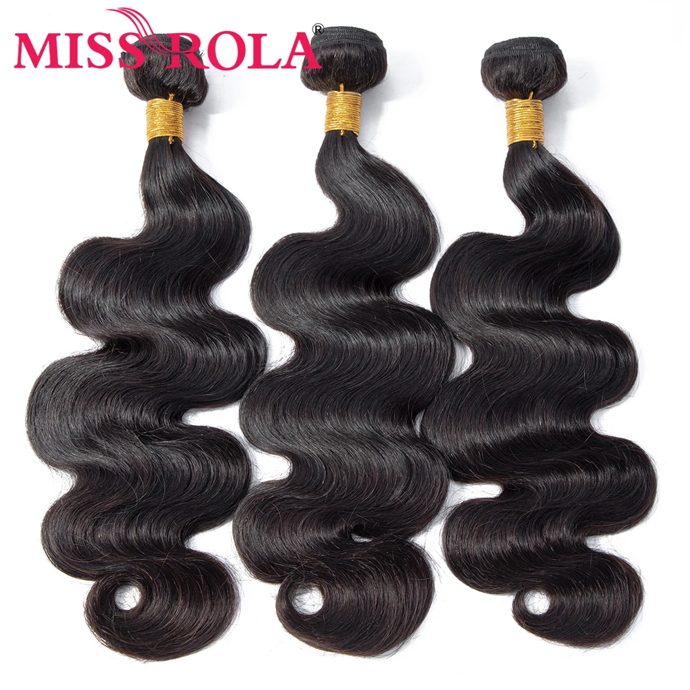 Miss Rola Peruvian Hair Body Wave 3 Bundles Natural Color 8 30 Inchs ...