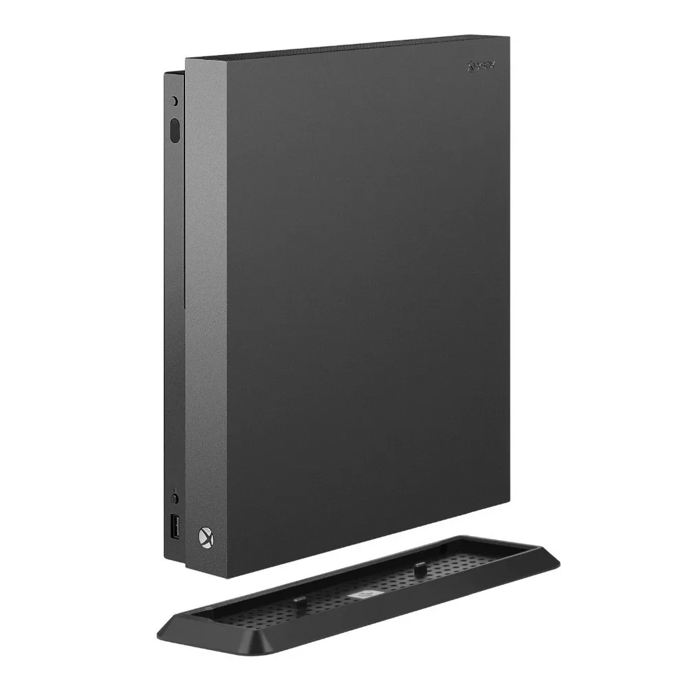 keten Black ABS Vertical Stand for Xbox One X Console with Non Slip ...
