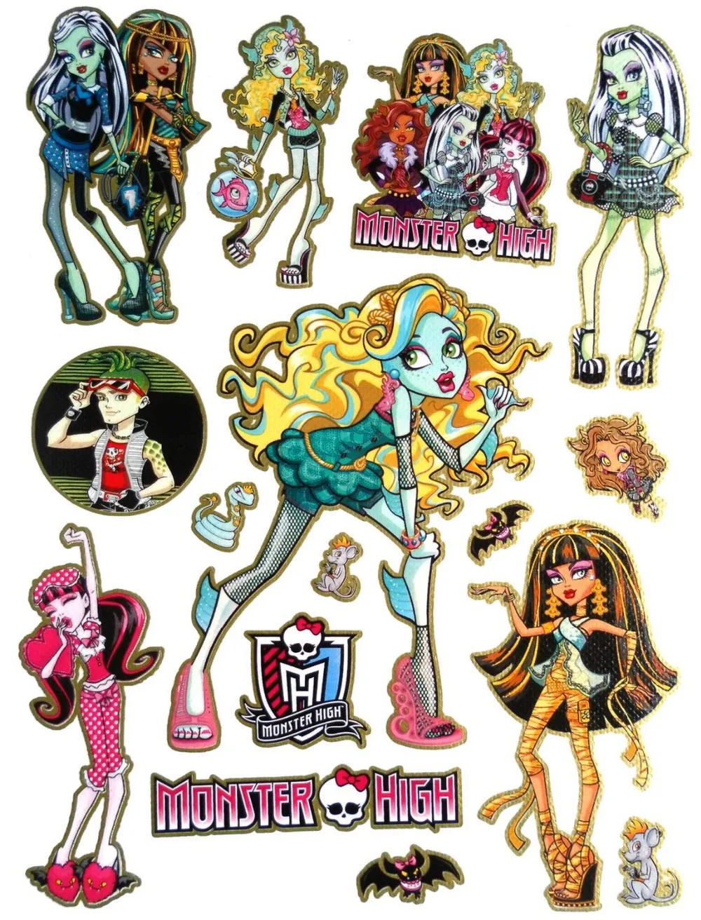 Free shipping , MONSTER HIGH Wall sticker, cartoon sticker, 2PCS/LOT-in ...