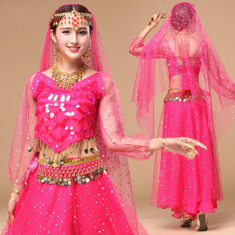 New Adult Woman Bollywood Costumes Women Belly Dance Costume Set