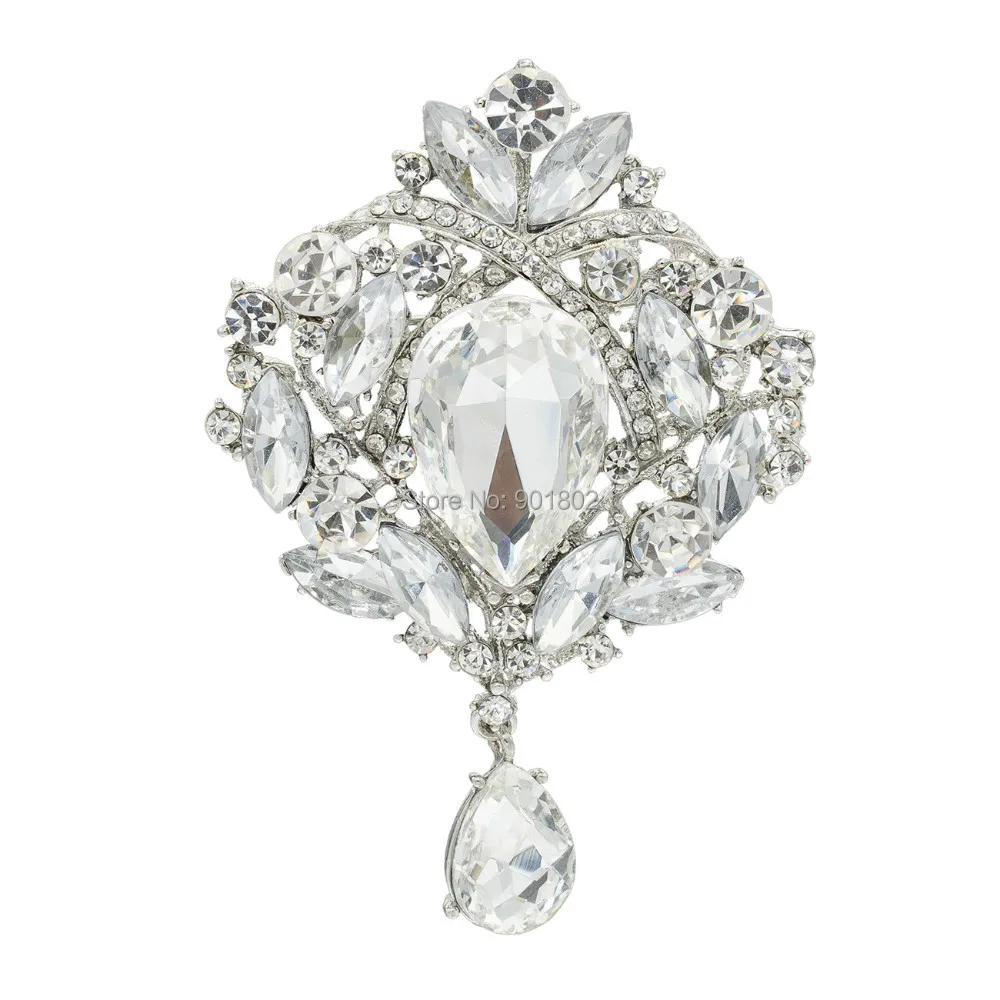 Crystals Rhinestone Drop Dangle Brooch Pin Broach Women Jewelry Bag ...