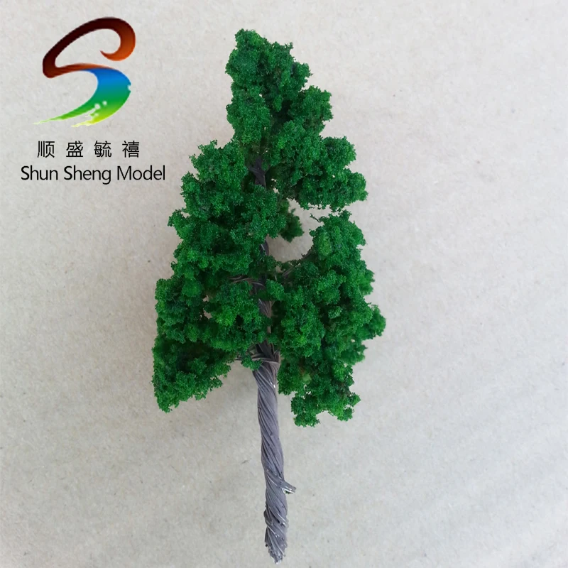 20PCS 11cm New scale model DIY model making trees Green Model Wired ...