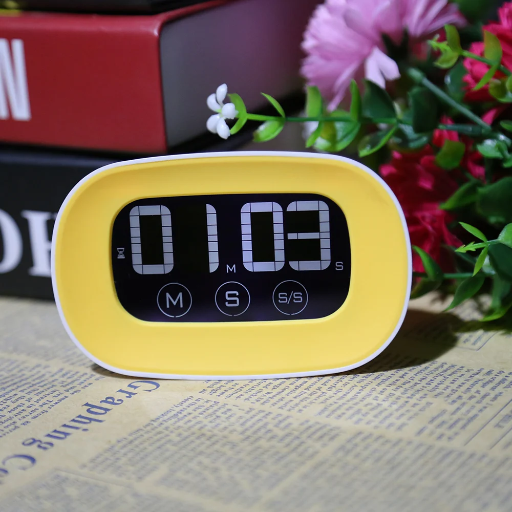 Digital LCD Touch Screen Kitchen Timer Practical Cooking Timer ...