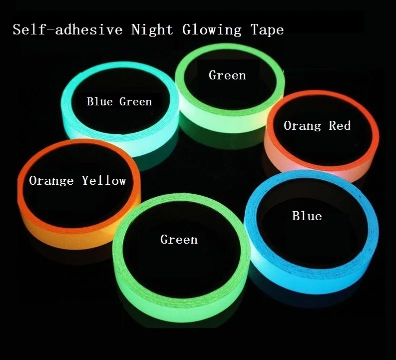 4cm*1m Night Glowing Self-adhesive Tape Fluorescent Pvc Strip - Wall ...