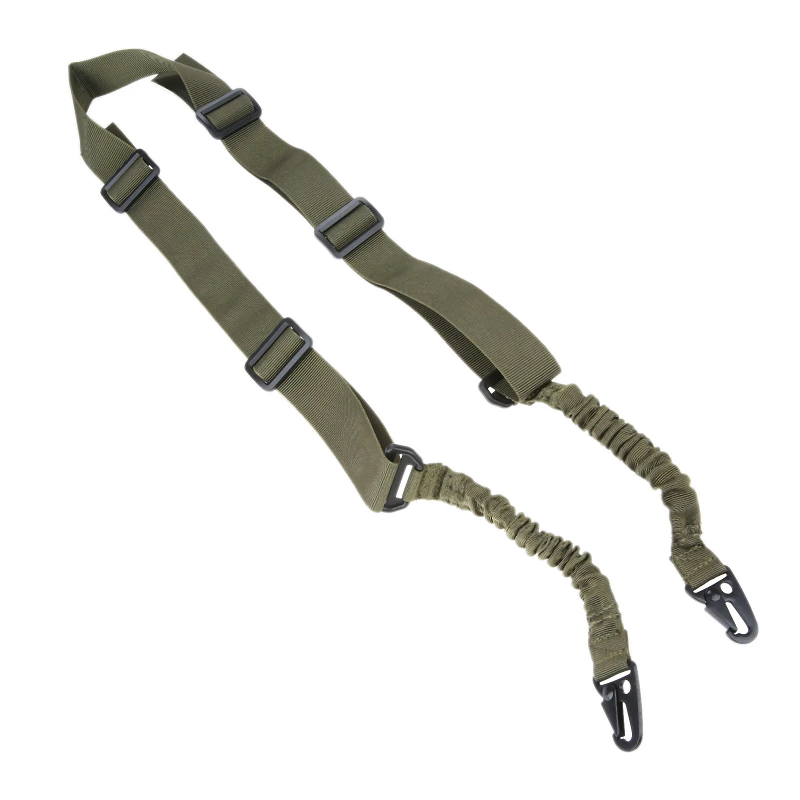 Tactical Adjustable 2 Point Bungee Rifle Gun Sling Shoulder Strap With ...