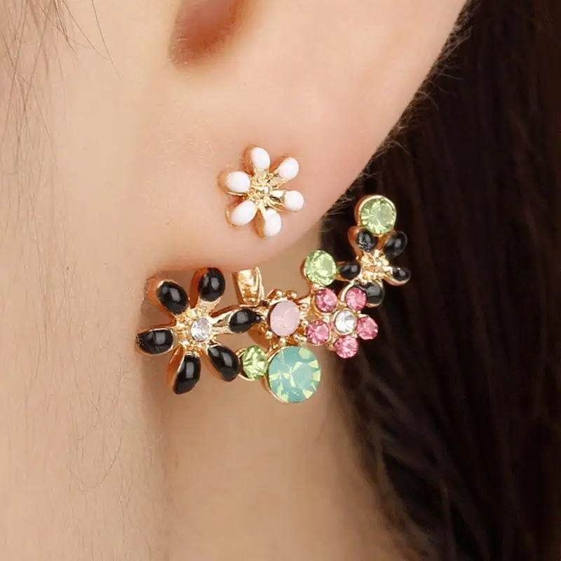 1-pair-Lovely-Sweet-Crystal-Flowers-Ear-Studs-back-hanging-ear-nail ...